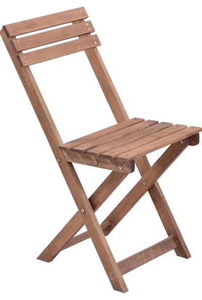 Özdağ Mobilya Gürgen Katlanır Meşe Renk Piknik Sandalyesi