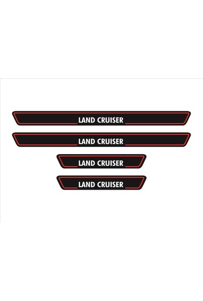 Ömr Dizayn Hediye Land Cruiser 4'lü Kapı Eşiği Oto Aksesuar Kırmızı Ömr Dizayn Hediye Land Cruiser 4'lü Kapı Eşiği Oto Aksesuar Kırmızı
