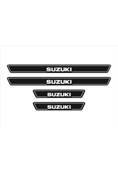 Ömr Dizayn Hediye Suzuki 4'lü Kapı Eşiği Oto Aksesuar Gri