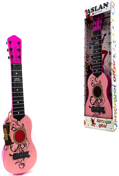 Aslan Oyuncak Çocuk Pembe Oyuncak Gitar 50 cm Aslan Oyuncak Çocuk Pembe Oyuncak Gitar 50 cm