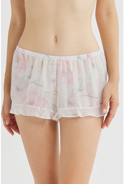 Penti Kar Beyaz Bridal Pale Bloom Şort