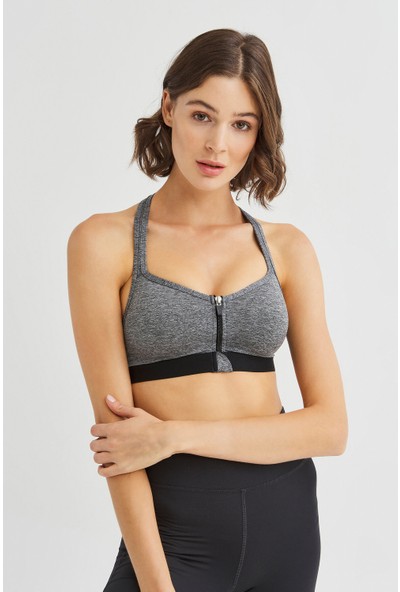 Penti Kül Melanj Push Up Spor Sütyeni