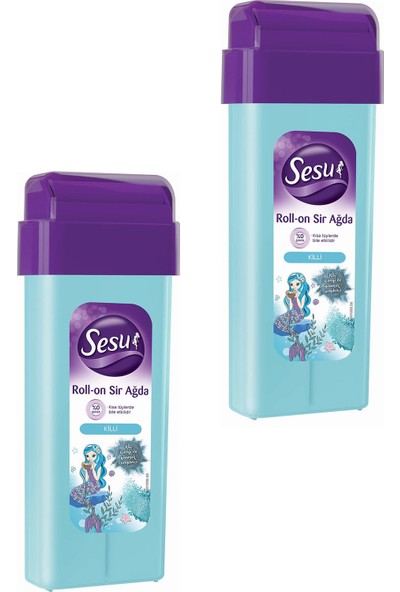 Sesu Roll-On Sir Ağda Killi Deniz Kızı 100 ml x 2 Adet Sesu Roll-On Sir Ağda Killi Deniz Kızı 100 ml x 2 Adet