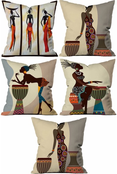 Sweet Home Arts Gelm 5'li Yastık Kırlent Kılıfı Sweet Home Arts Gelm 5'li Yastık Kırlent Kılıfı