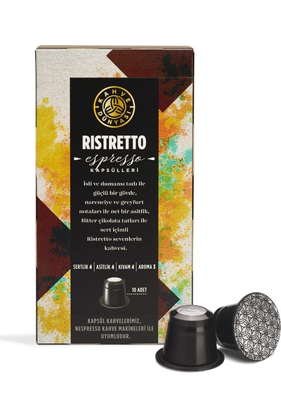 Kahve Dünyası Kapsül Kahve Ristretto 10'lu Kahve Dünyası Kapsül Kahve Ristretto 10'lu