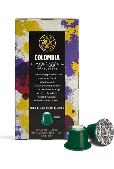 Kahve Dünyası Kapsül Kahve Colombia 10'lu