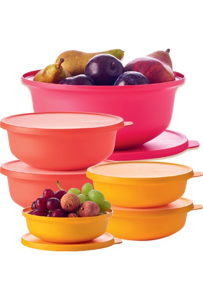 Tupperware Aloha 6'lı Set Tupperware Aloha 6'lı Set