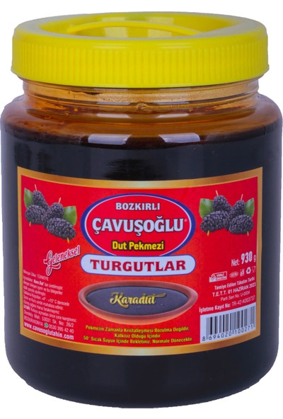 Çavuşoğlu Dut Karadut Pekmezi 930 gr Çavuşoğlu Dut Karadut Pekmezi 930 gr