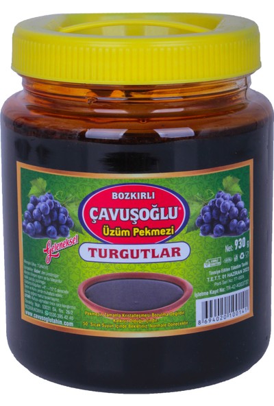 Çavuşoğlu Üzüm Pekmezi 930 gr