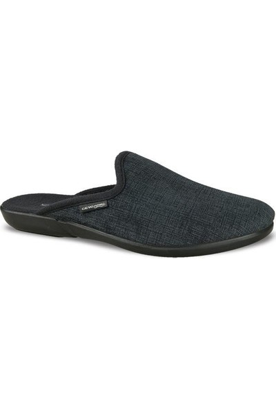 Ceyo Pierro-9 Siyah Anatomik Kışlık Erkek Terlik