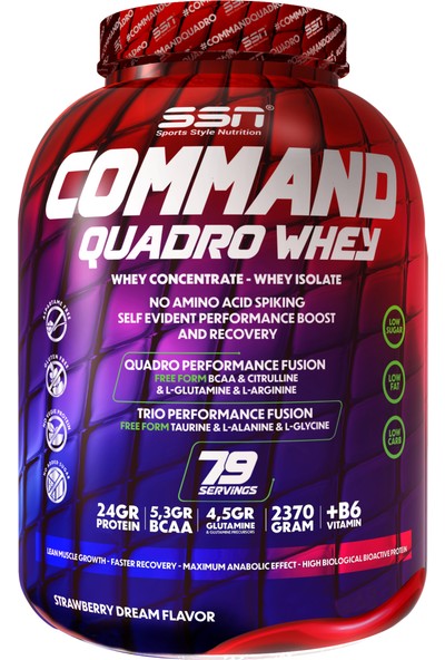 Ssn Command Quadro Whey Protein Tozu 2370 gr Ssn Command Quadro Whey Protein Tozu 2370 gr