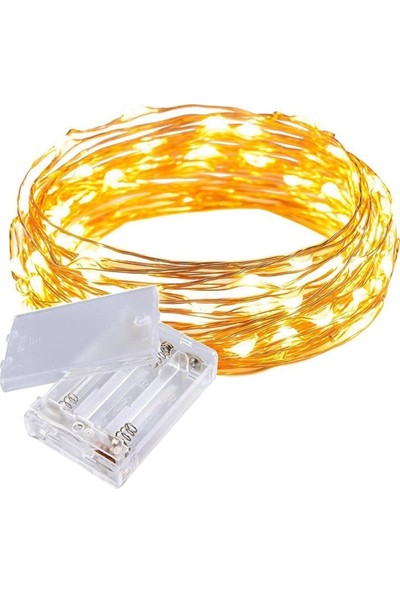 Nettenevime Peri LED Işık Ip Tipi 3 Metre Pilli Dolanabilen Suya Dayanıklı