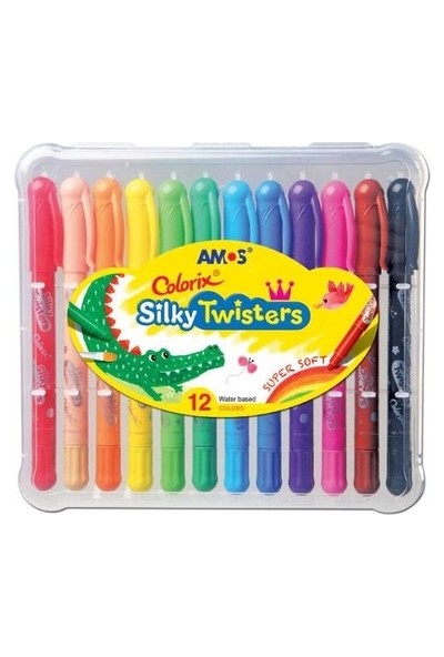 Amos Ucu Bir Arada Boya Colorix Silky Twister 12Li Amos Ucu Bir Arada Boya Colorix Silky Twister 12Li