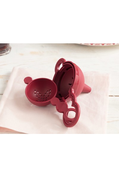 Madame Coco Diurne Set (Huni +Süzgeç + Yumurta Süzgeci) - Carmen Kırmızı