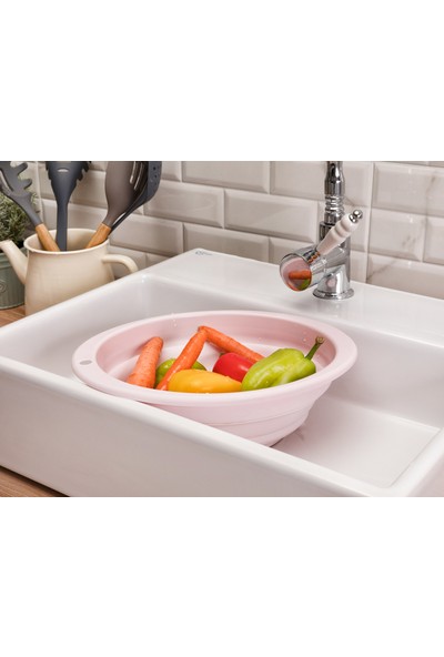 Madame Coco Quotidien Akordeon Yuvarlak Süzgeç - Soft Pudra Madame Coco Quotidien Akordeon Yuvarlak Süzgeç - Soft Pudra