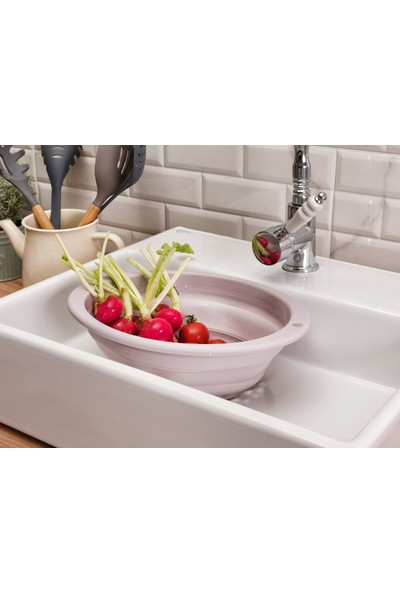 Madame Coco Quotidien Akordeon Yuvarlak Süzgeç - Açık Mürdüm Madame Coco Quotidien Akordeon Yuvarlak Süzgeç - Açık Mürdüm