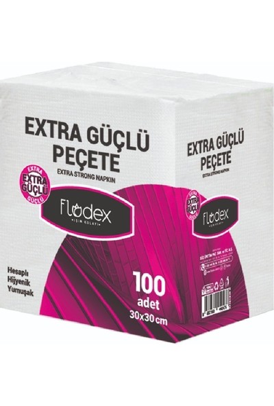 Flodex Ekstra Güçlü Peçete 100 Lü