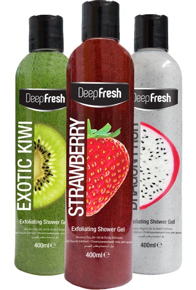 Deep Fresh Arındırıcı Duş Jeli Karma Paket 3 x 400 ml Deep Fresh Arındırıcı Duş Jeli Karma Paket 3 x 400 ml