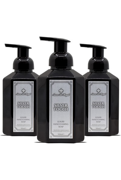 Savon De Royal Luxury Vegan Köpük Sabun Silver Touch 3 x 500 ml Savon De Royal Luxury Vegan Köpük Sabun Silver Touch 3 x 500 ml