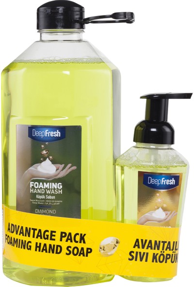 Deep Fresh Diamond Köpük Sabun Citrine 2,5 Lt & 400 ml Avantaj Paketi Deep Fresh Diamond Köpük Sabun Citrine 2,5 Lt & 400 ml Avantaj Paketi