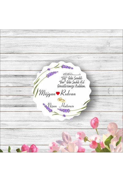 Baskıcı Amca 50'li Kişiye Özel Söz Nişan Kına Düğün Ahşap Magnet