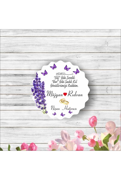 Baskıcı Amca 50'li Kişiye Özel Söz Nişan Kına Düğün Ahşap Magnet