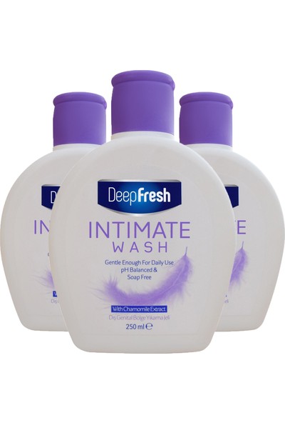Deep Fresh Intimate Dış Genital Bölge Yıkama Jeli 3 x 250 ml Deep Fresh Intimate Dış Genital Bölge Yıkama Jeli 3 x 250 ml