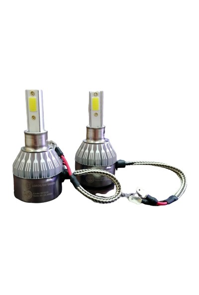 Sfx LED Xenon H27 Cob LED Şimşek Etkili Far Ampul Seti