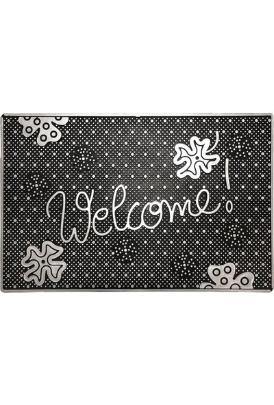 Galaksihome Kapı Önü Paspası 45 x 70 cm cm Art Serisi Silver