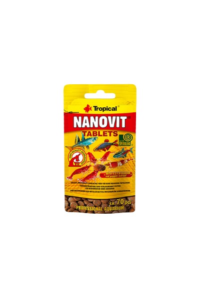 Tropical Nanovit Tablets 10 gr - 70 Tablets Tropical Nanovit Tablets 10 gr - 70 Tablets
