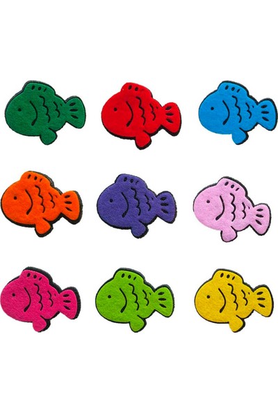Toptan Keçe Küçük Balık Figürü 10 Adet Balık Süsleri Toptan Keçe Küçük Balık Figürü 10 Adet Balık Süsleri