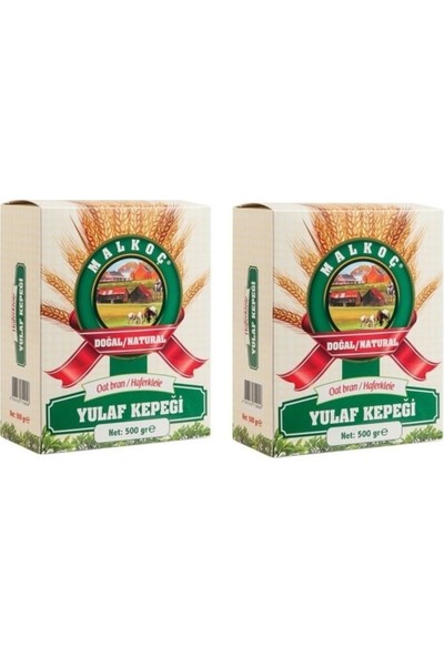 Malkoç Yulaf Kepeği 500 gr x 2'li