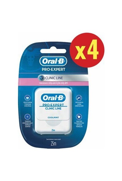 Oral-B Clinic Line Diş Ipi 4 Adet
