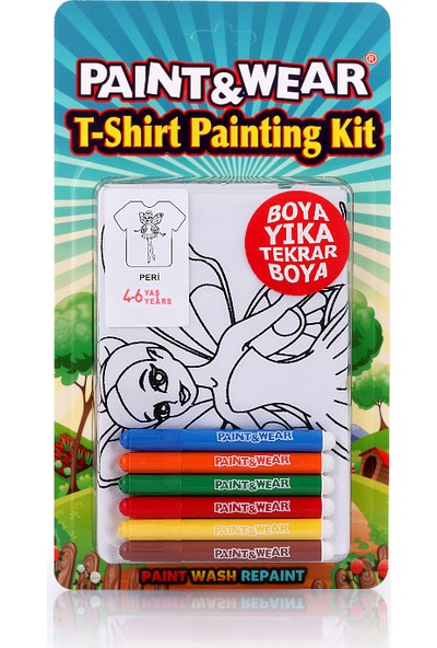 Paint&Wear Sihirli Peri Boyama T-Shirt 4-6 Paint&Wear Sihirli Peri Boyama T-Shirt 4-6