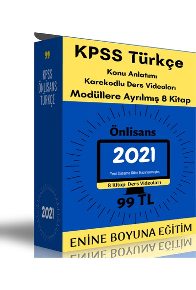 Enine Boyuna KPSS Önlisans Türkçe Modüler Kitap Seti + Ders Videoları Enine Boyuna KPSS Önlisans Türkçe Modüler Kitap Seti + Ders Videoları