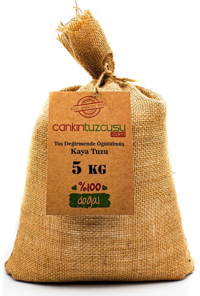 Öğütülmüş Kristal Kaya Tuzu 5 kg Öğütülmüş Kristal Kaya Tuzu 5 kg