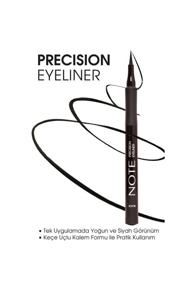 Note Siyah Eyeliner Precision Göz Kalemi Note Siyah Eyeliner Precision Göz Kalemi