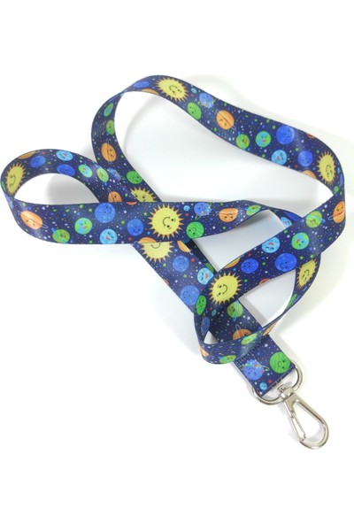 Çatı Medikal Güneş Sistemi Desenli Yaka Kartı & Boyun Askı İpi