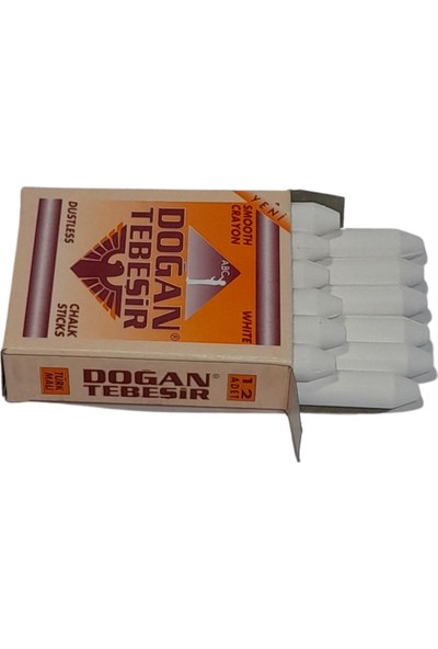 Doğan Sulfatlı Klasik Beyaz Tebeşir 12'li Doğan Sulfatlı Klasik Beyaz Tebeşir 12'li