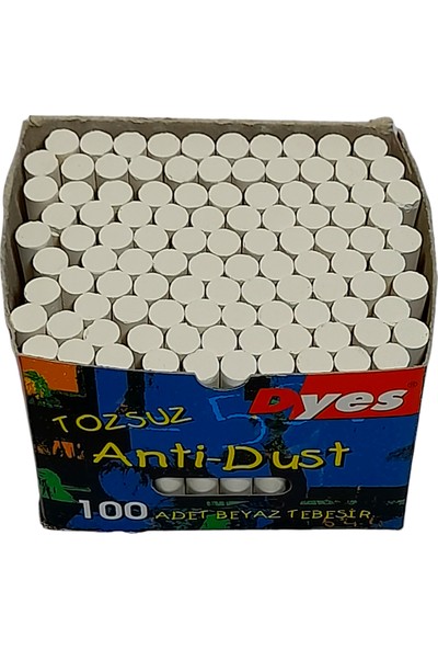 Dyes Karbonat Esaslı Beyaz Tebeşir 100'lü Dyes Karbonat Esaslı Beyaz Tebeşir 100'lü