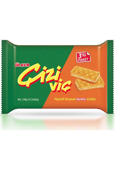 Ülker Çiziviç Peynirli Kraker 3x82 gr
