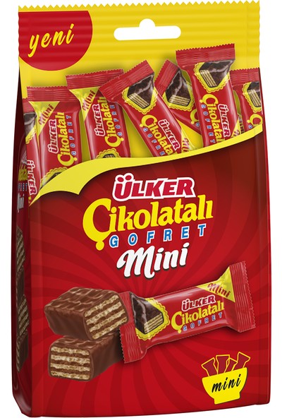 Ülker Çikolatalı Gofret Mini 82 gr Ülker Çikolatalı Gofret Mini 82 gr