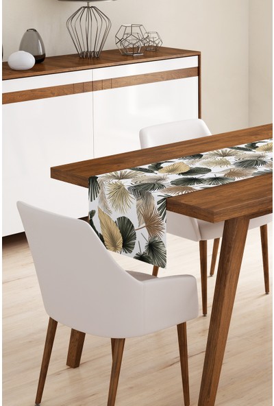 Bk Home Dekor Modern Soft Yaprak Desenli Runner Bk Home Dekor Modern Soft Yaprak Desenli Runner