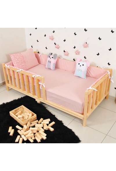 Zerka Concept Montessori Çocuk Yatak Doğal Ahşap Karyola Zerka Concept Montessori Çocuk Yatak Doğal Ahşap Karyola