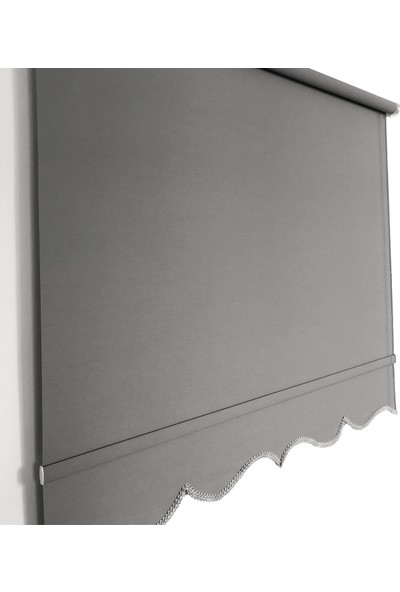 Brillant Stor Perde Mat Gri 80 x 200 cm Etek Dilimli Brillant Stor Perde Mat Gri 80 x 200 cm Etek Dilimli