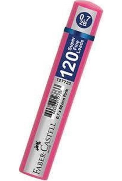 Faber-Castell Min Grip Süper Fine Lead 2B 120 Li60 mm 0.7 mm Pembe Faber-Castell Min Grip Süper Fine Lead 2B 120 Li60 mm 0.7 mm Pembe