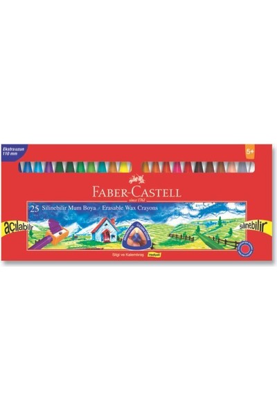 Faber-Castell Mum Pastel Boya Silinebilir 25'li Faber-Castell Mum Pastel Boya Silinebilir 25'li