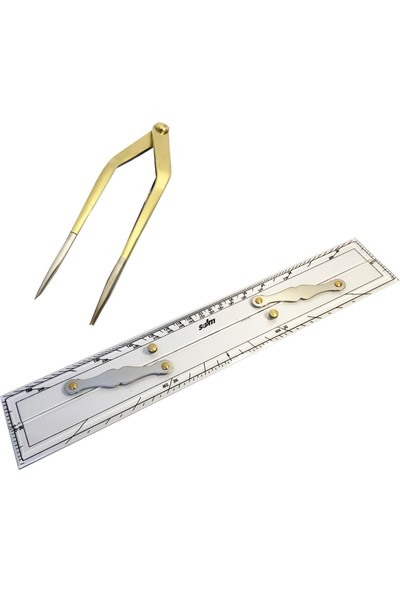 Sdm Paralel Cetvel - Sarı Pergel 2li Takım Sdm Paralel Cetvel - Sarı Pergel 2li Takım