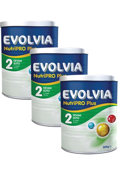 Evolvia 2 Devam Sütü Nutripro Plus 800 gr x 3 Adet