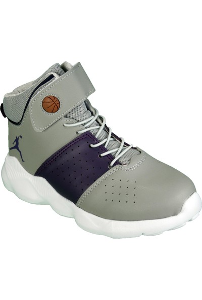 Cool Çocuk Gri Bilekli Basketbol Ayakkabısı